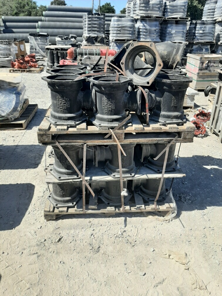 TYLER 8"X4" C153 MJ TEE IMPORT - The Waterworks Warehouse