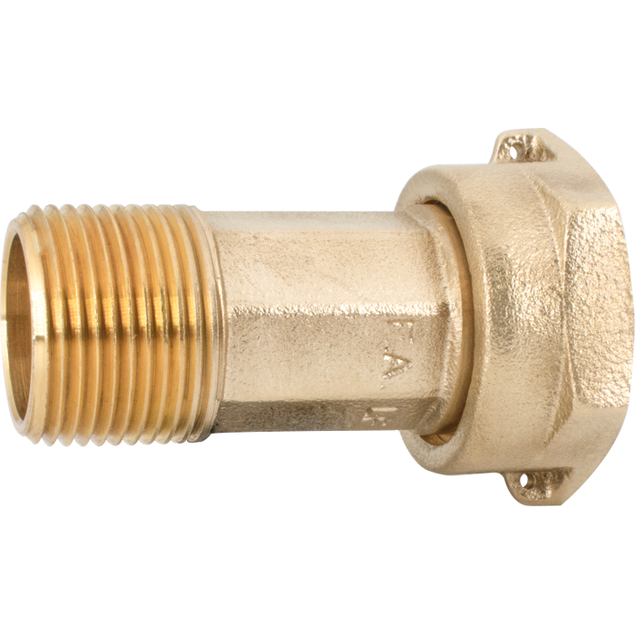 2" T-4214NL No Lead Brass MNPT x AWWA Meter Coupling - The Waterworks ...