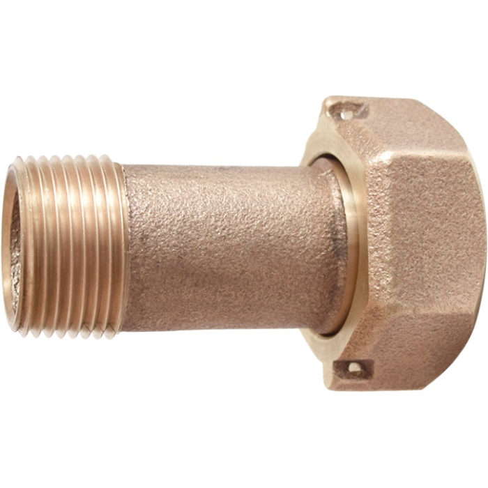 3/4" T-4215NL No Lead Bronze MNPT x AWWA Meter Coupling - The ...