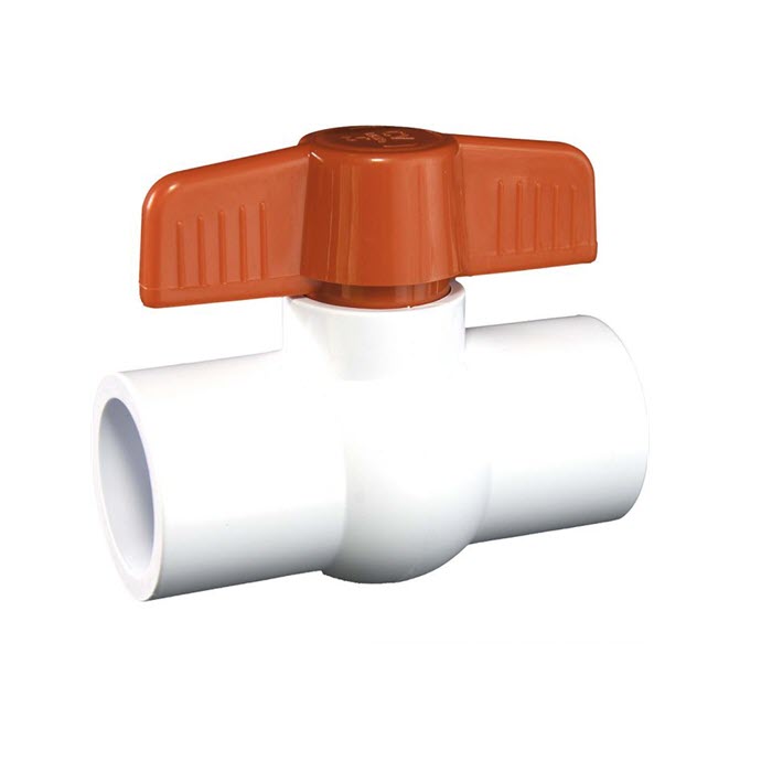 Soval 1/2" PVC Socket Ball Valve - NSF - The Waterworks Warehouse