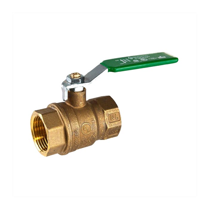 Bugatti 1/2" Lead Forged Full Port Brass Ball Valve, FxF, Steel Handle ...