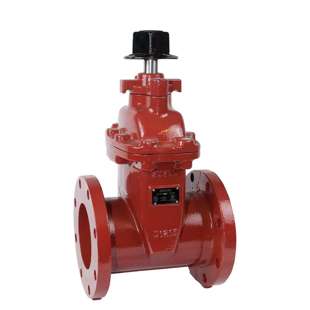 Soval 4" Ductile Iron UL/FM Flanged NRS Gate Valve - The Waterworks ...