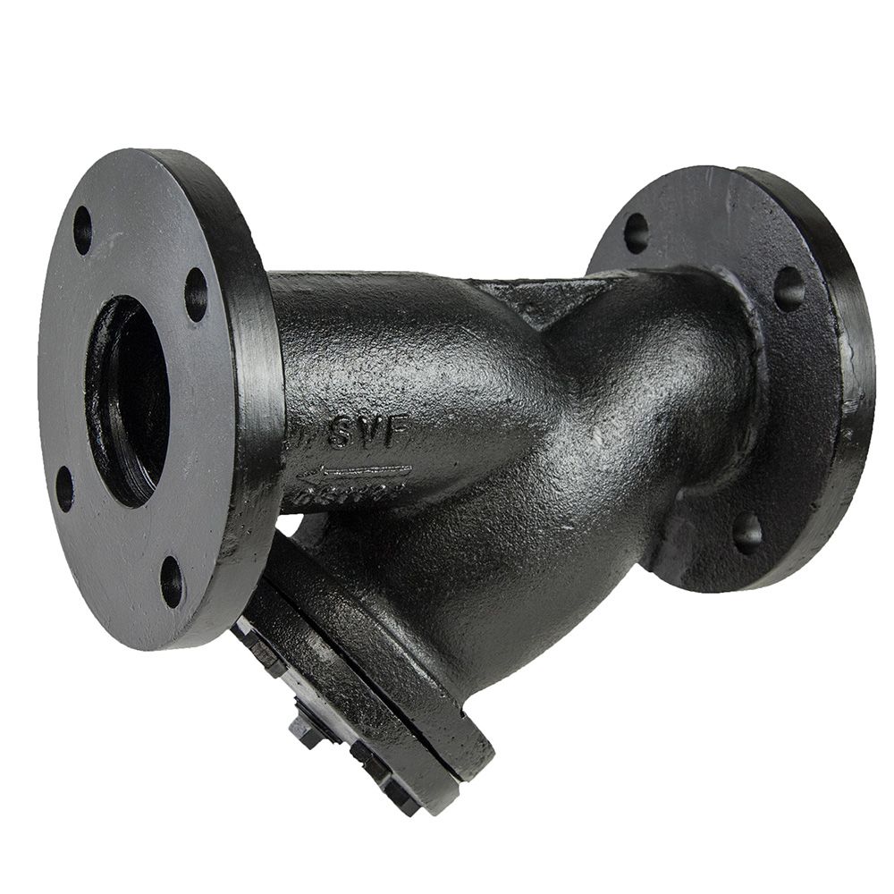 Soval 3" Cast Iron Flanged Wye Strainer - The Waterworks Warehouse