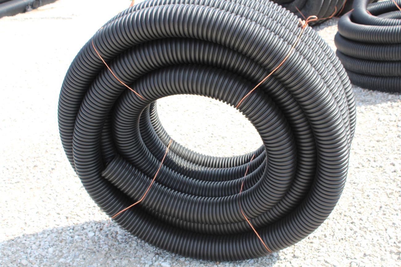 4"X100' CORRUGATED SINGLE WALL COIL PIPE AASHTO - The Waterworks Warehouse